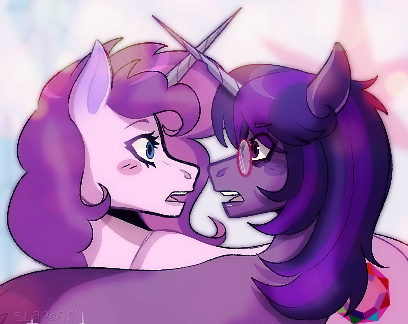 #3502718 - safe, artist:slapearl, derpibooru import, oc, oc:gemme, oc:sparkle sunscout, pony ...